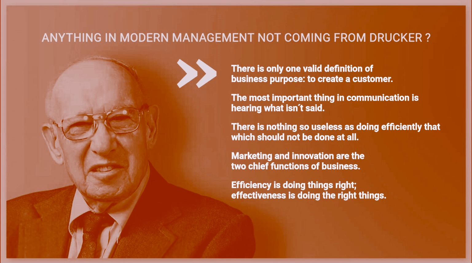 Inside Drucker’s Brain - the true essence of management
